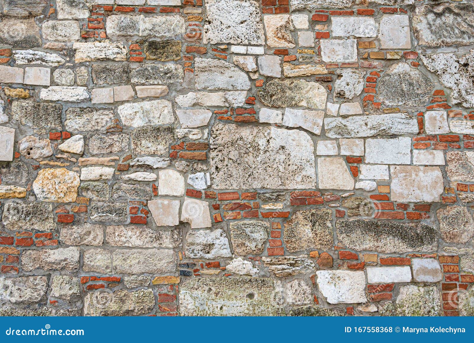 Old Shell Rock Brick Wall As a Background Stock Photo - Image of ...