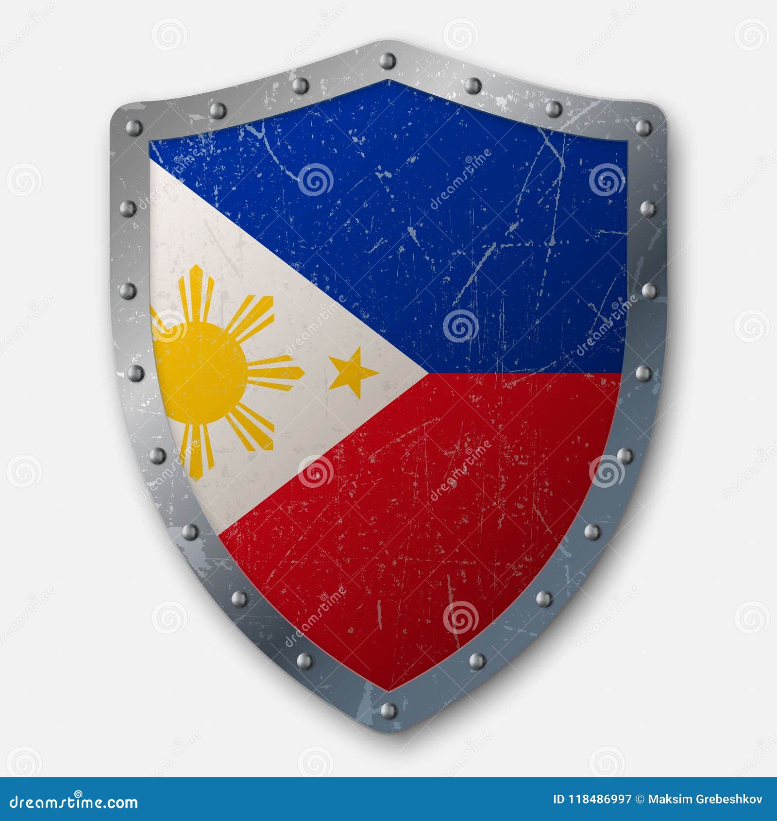 Philippine Flag Shield Logo