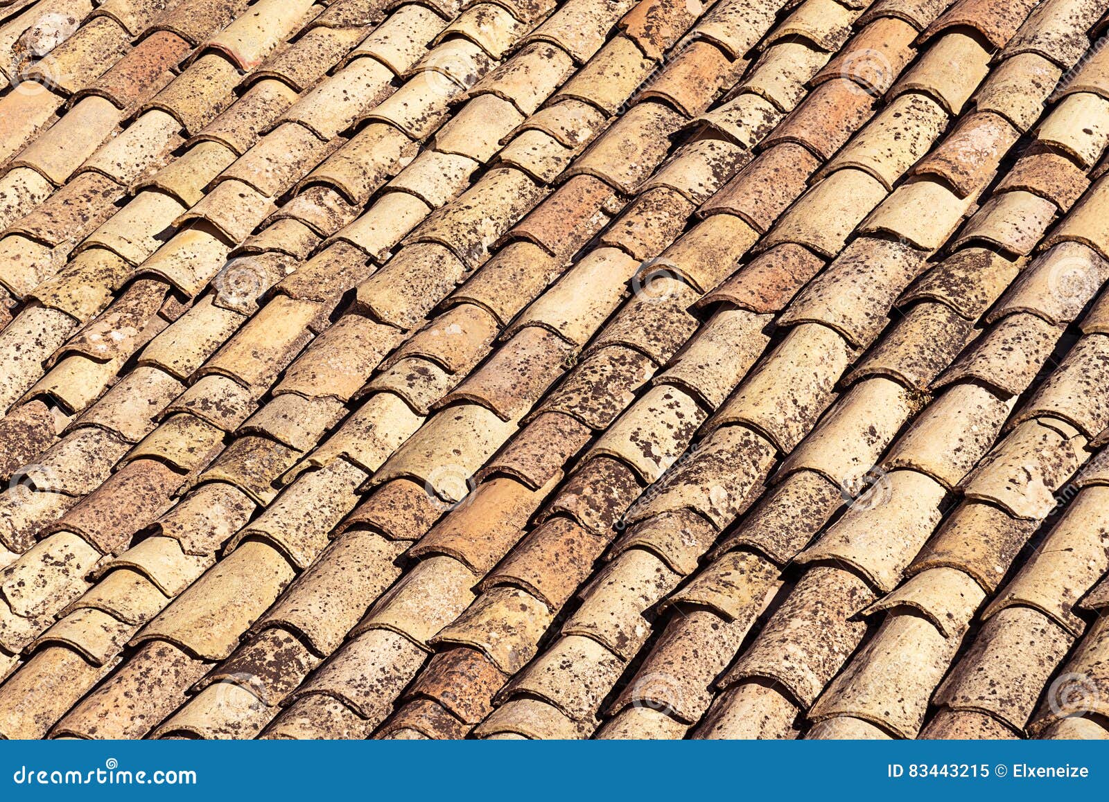 Old Shingles on a Roof in Sicily Stock Image - Image of gangi, color ...
