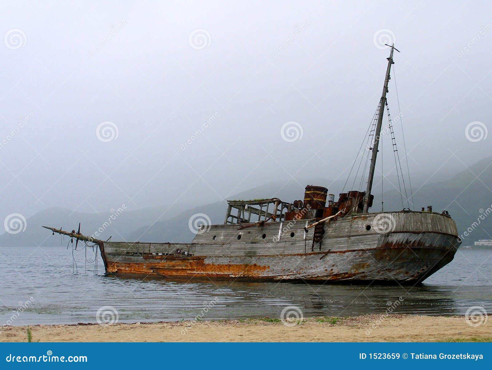 Old ship stock image. Image of clippers, marine, foggy - 1523659