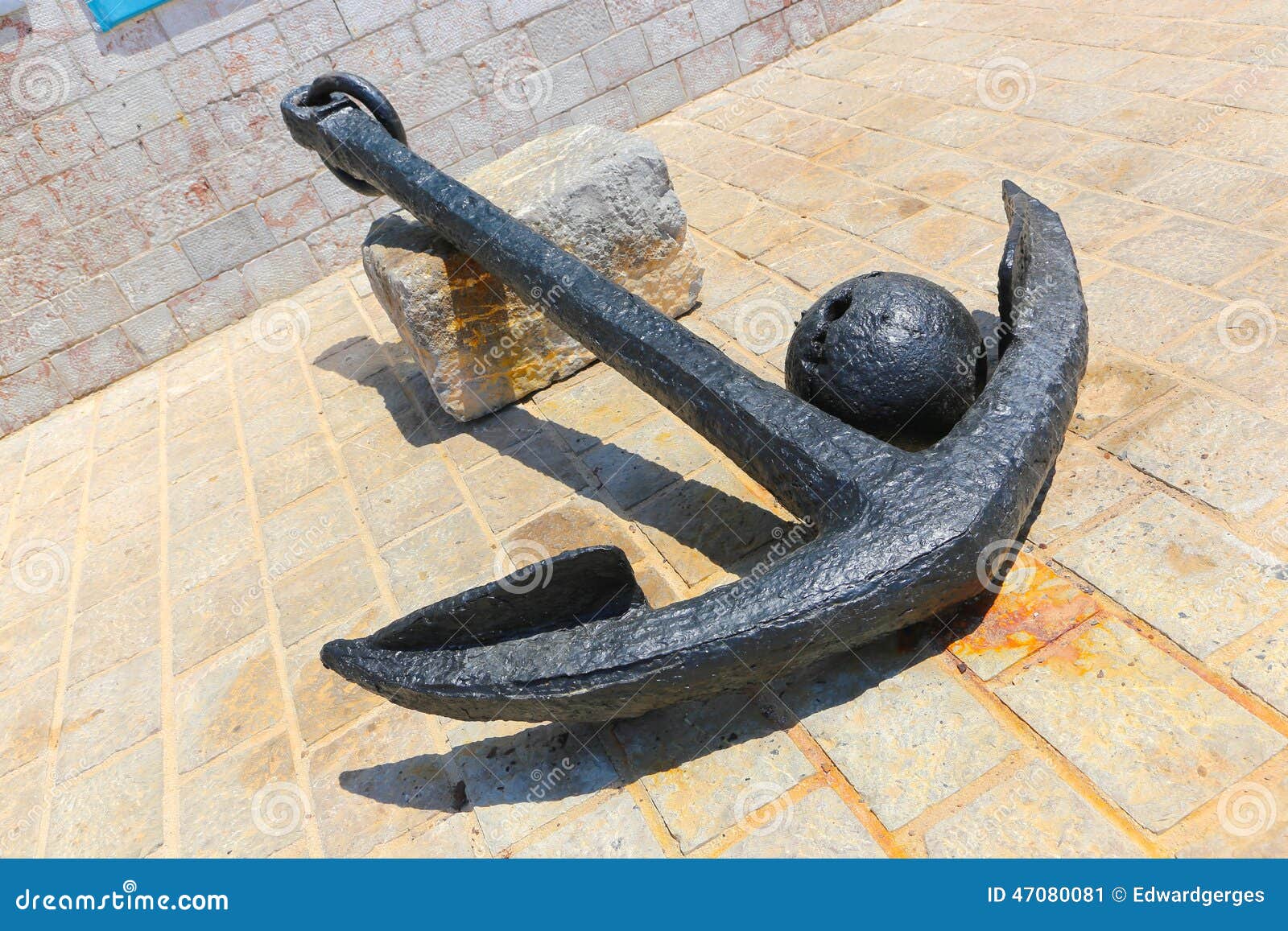 Old Ship Anchor stock image. Image of ancient, shipping - 47080081