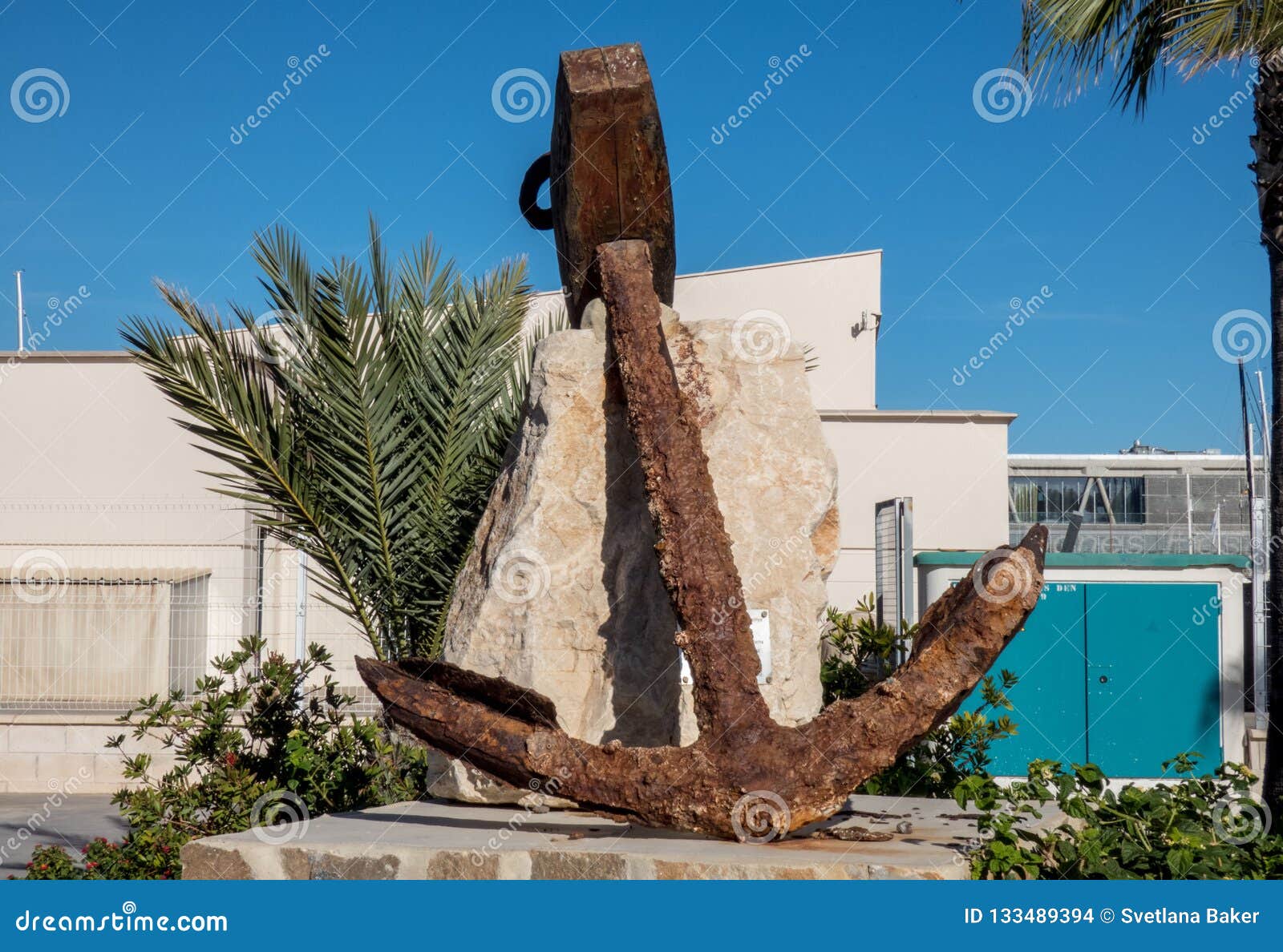 Old Ship Anchor on the See Side Stock Photo - Image of design, nature ...