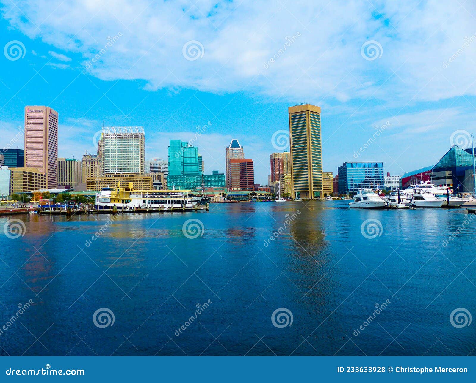 Old Ship in the Baltimore Harbor - Maryland Stock Photo - Image of ...