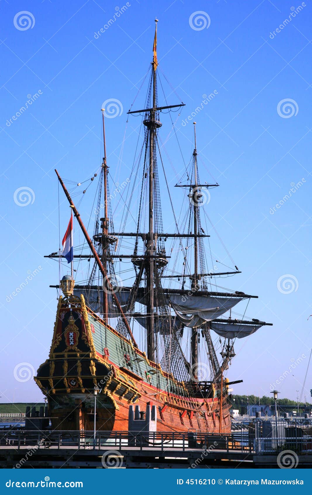 Old ship - Batavia stock photo. Image of batavia, coast - 4516210