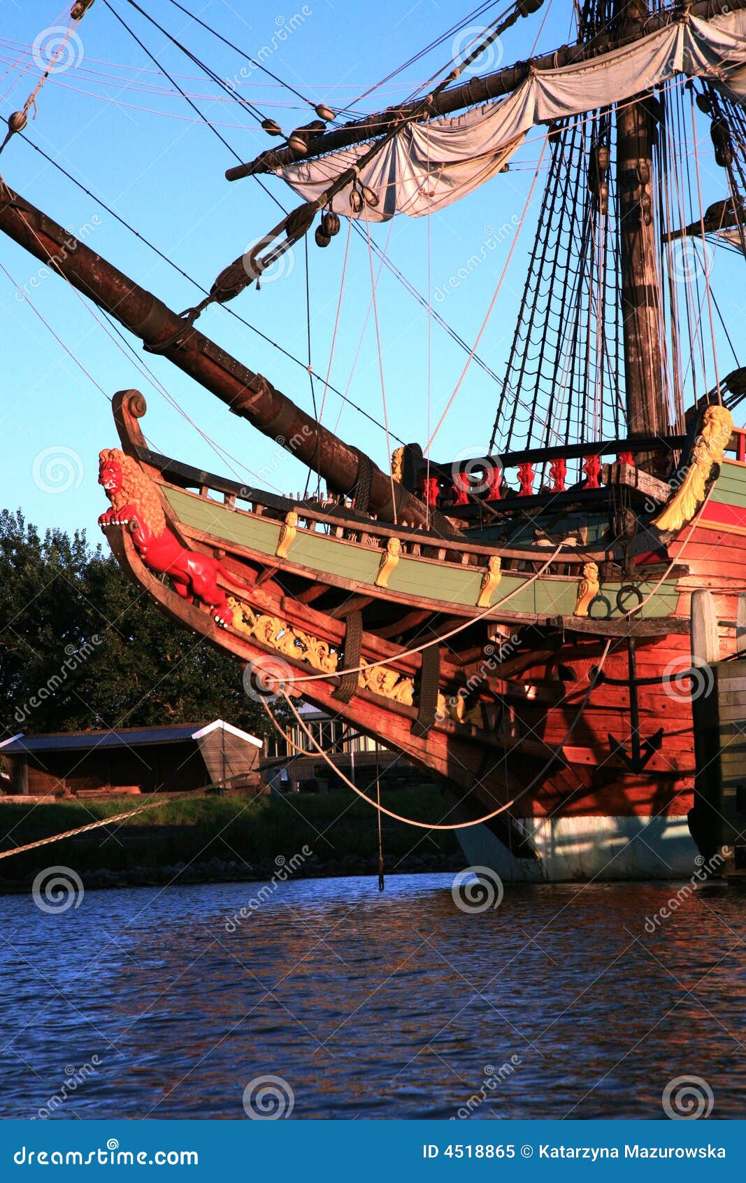 Old ship - Batavia stock image. Image of expansion, history - 4518865