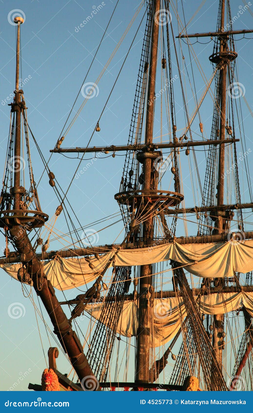 Old ship - Batavia stock image. Image of dusk, harbour - 4525773