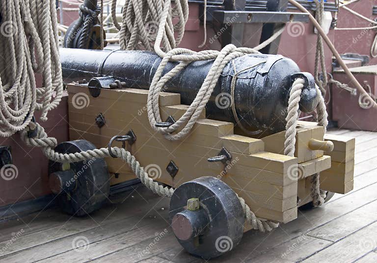 Old ship cannon stock photo. Image of boat, history, fortress - 18326494