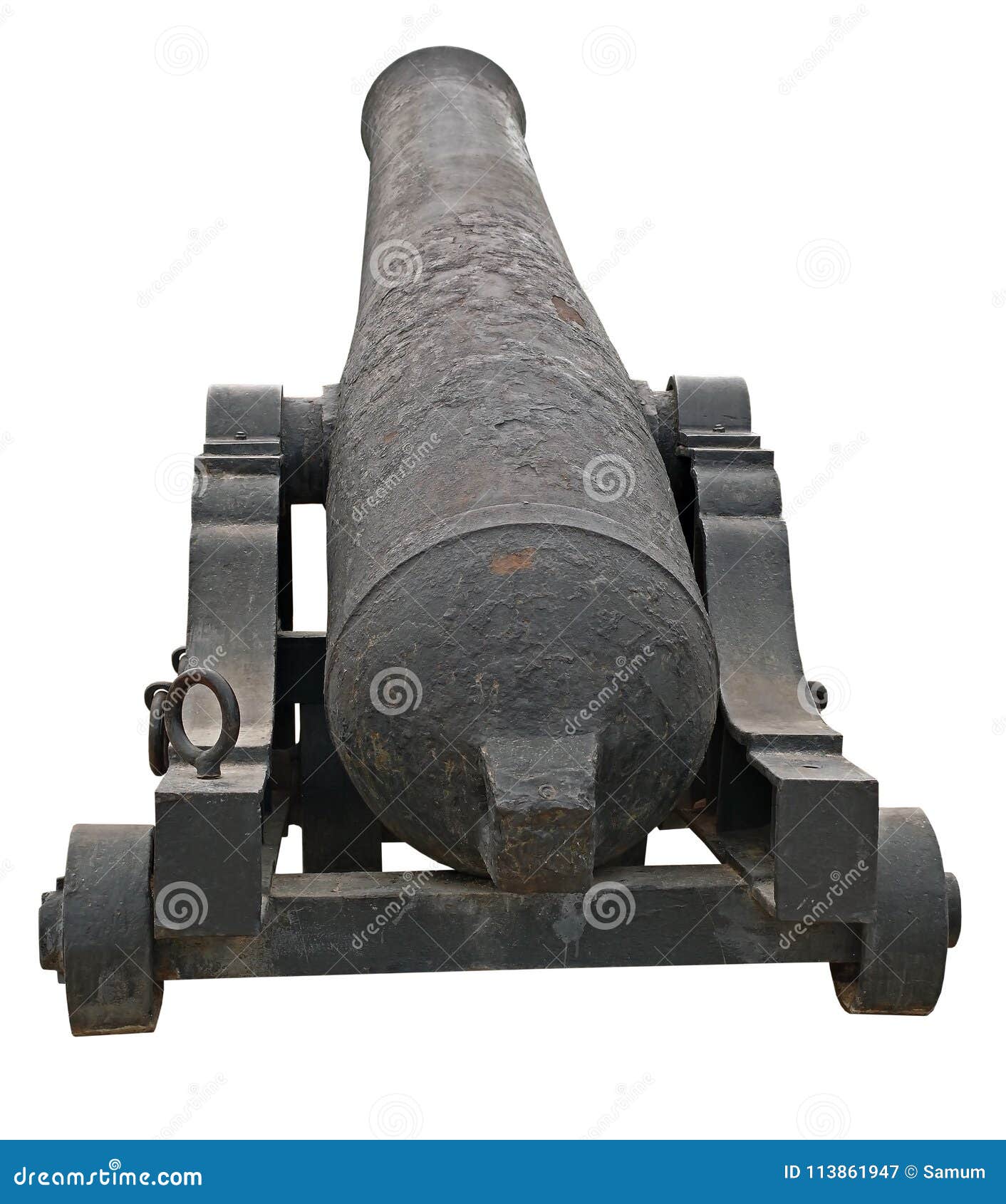 Old ship cannon stock image. Image of power, navy, sailing - 113861947