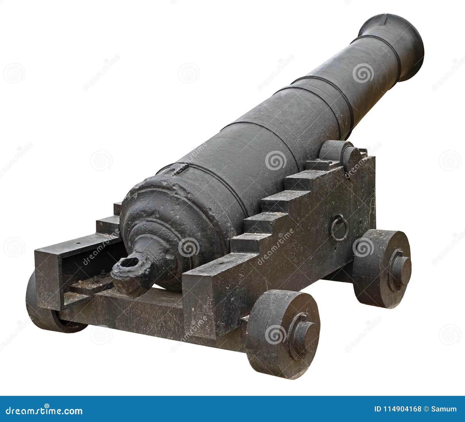 Old ship cannon stock photo. Image of sailing, antique - 114904168