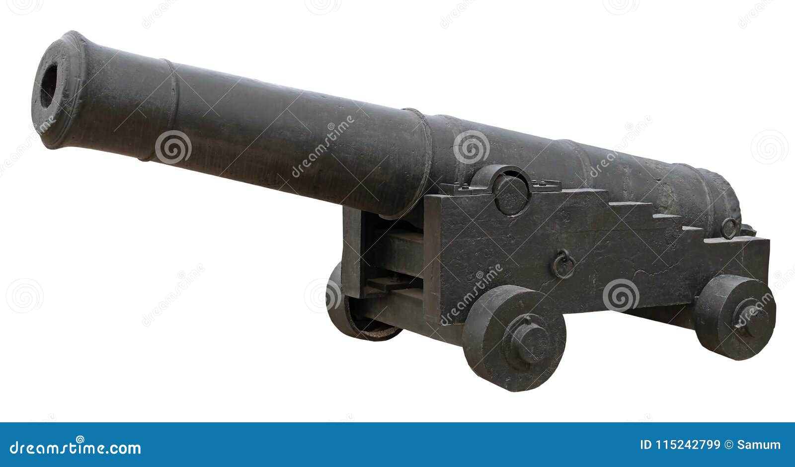 Old ship cannon stock image. Image of buccaneer, fort - 115242799