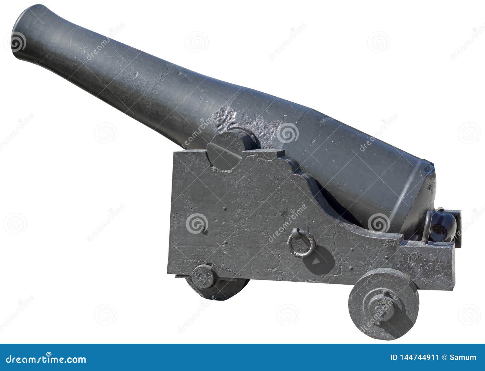 Old ship cannon stock image. Image of cannon, nautical - 144744911