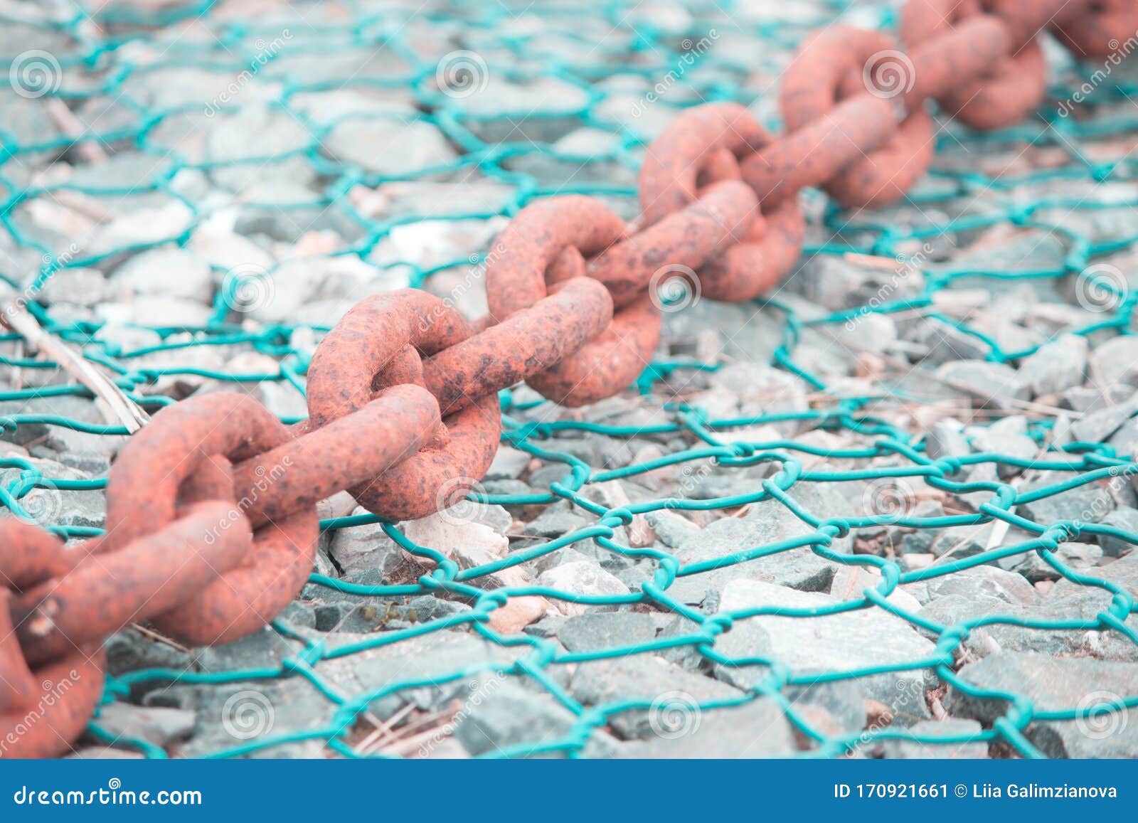 Old ship chain stock image. Image of connection, rust - 170921661