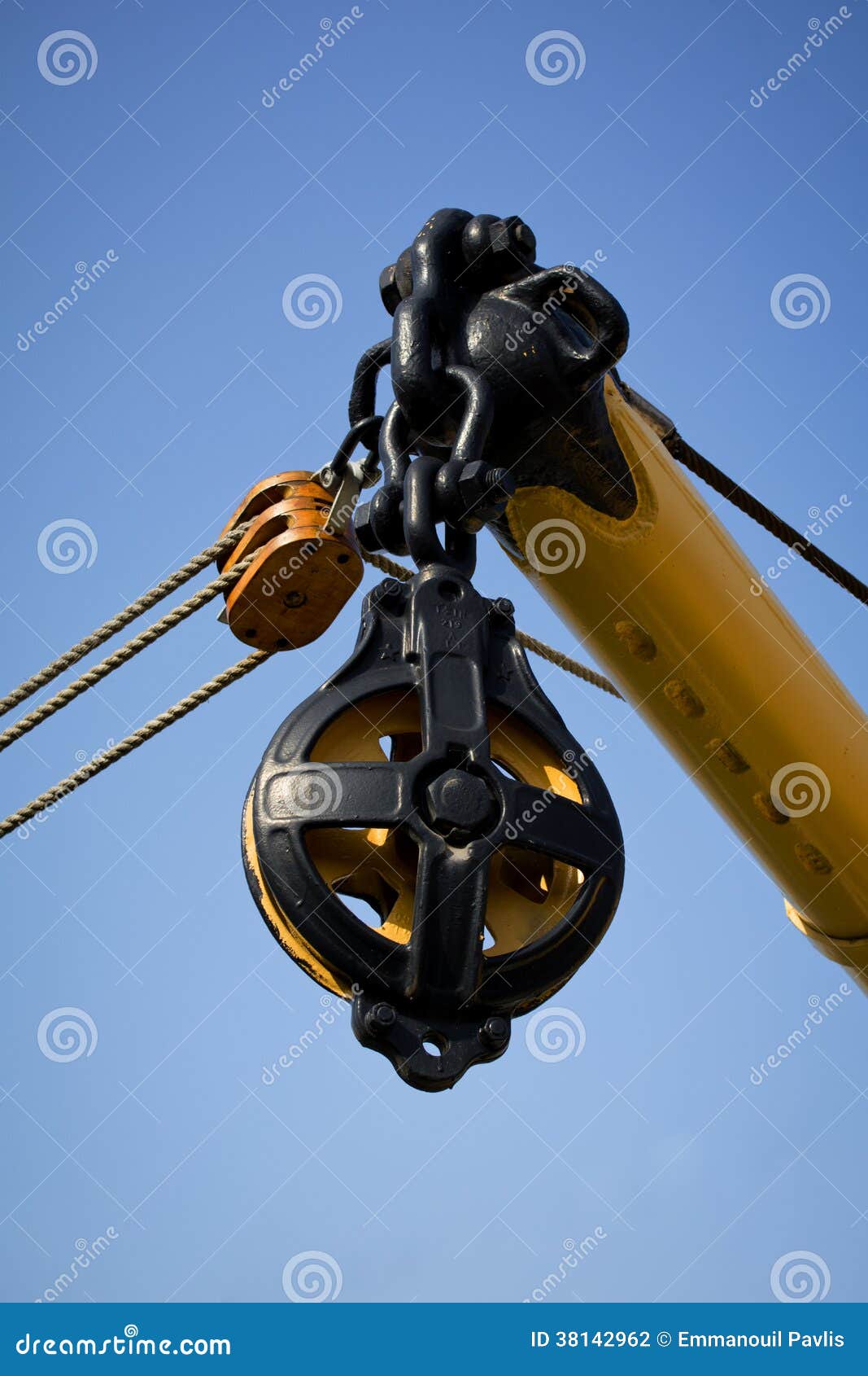 Old ship pulley stock photo. Image of nautical, ship - 38142962