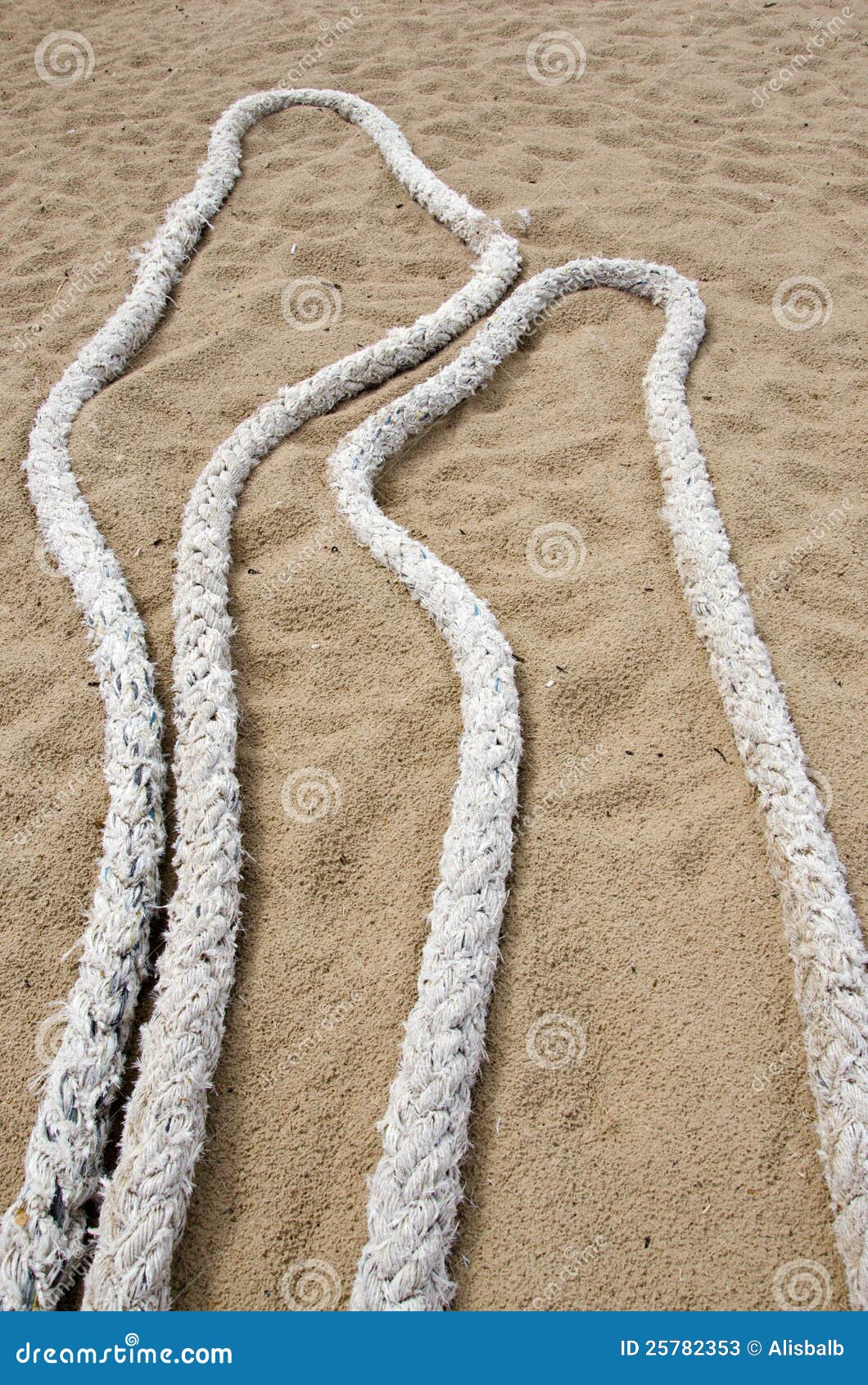 Old Ship Ropes on Sea Beach Sand Stock Image - Image of ship, strong ...