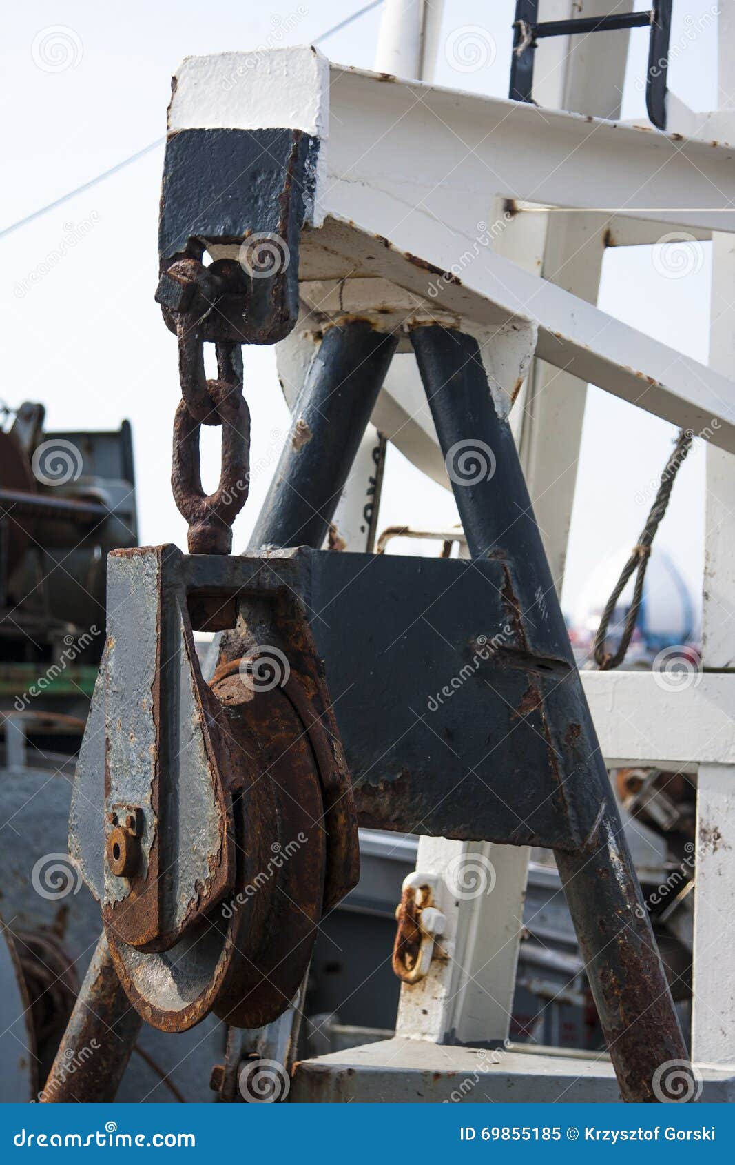 Old Ship Rusted Block , Roll Stock Image - Image of port, detail: 69855185