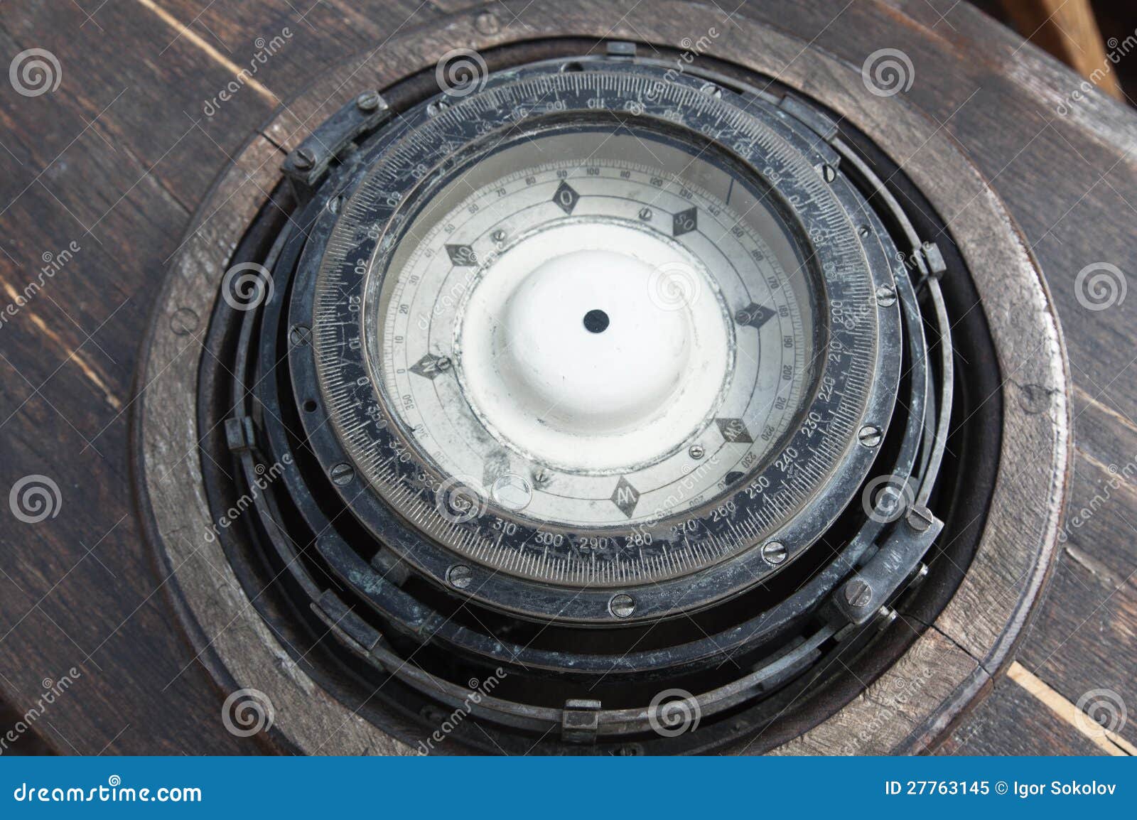 The old ship s compass stock image. Image of dirty, hand - 27763145