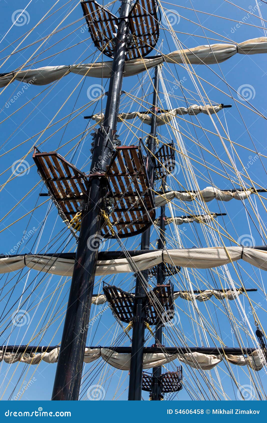 Old Ship's Rigging Stock Photo - Image: 54606458