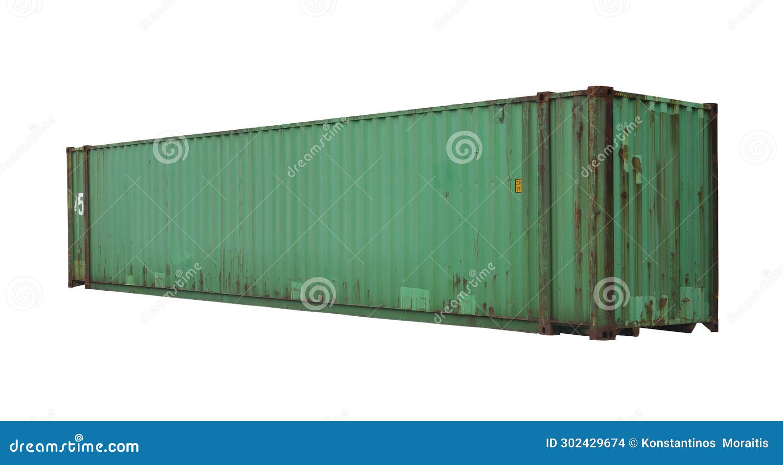 Old Shipping Cargo Container Stock Photo - Image of truck, delivering ...