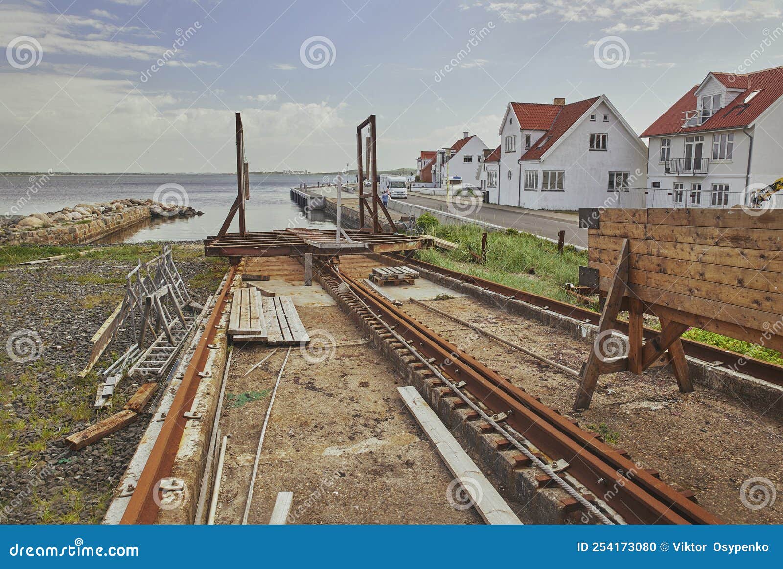 Old Shipyard in Logstor on Jutland Peninsula Denmark Stock Photo ...