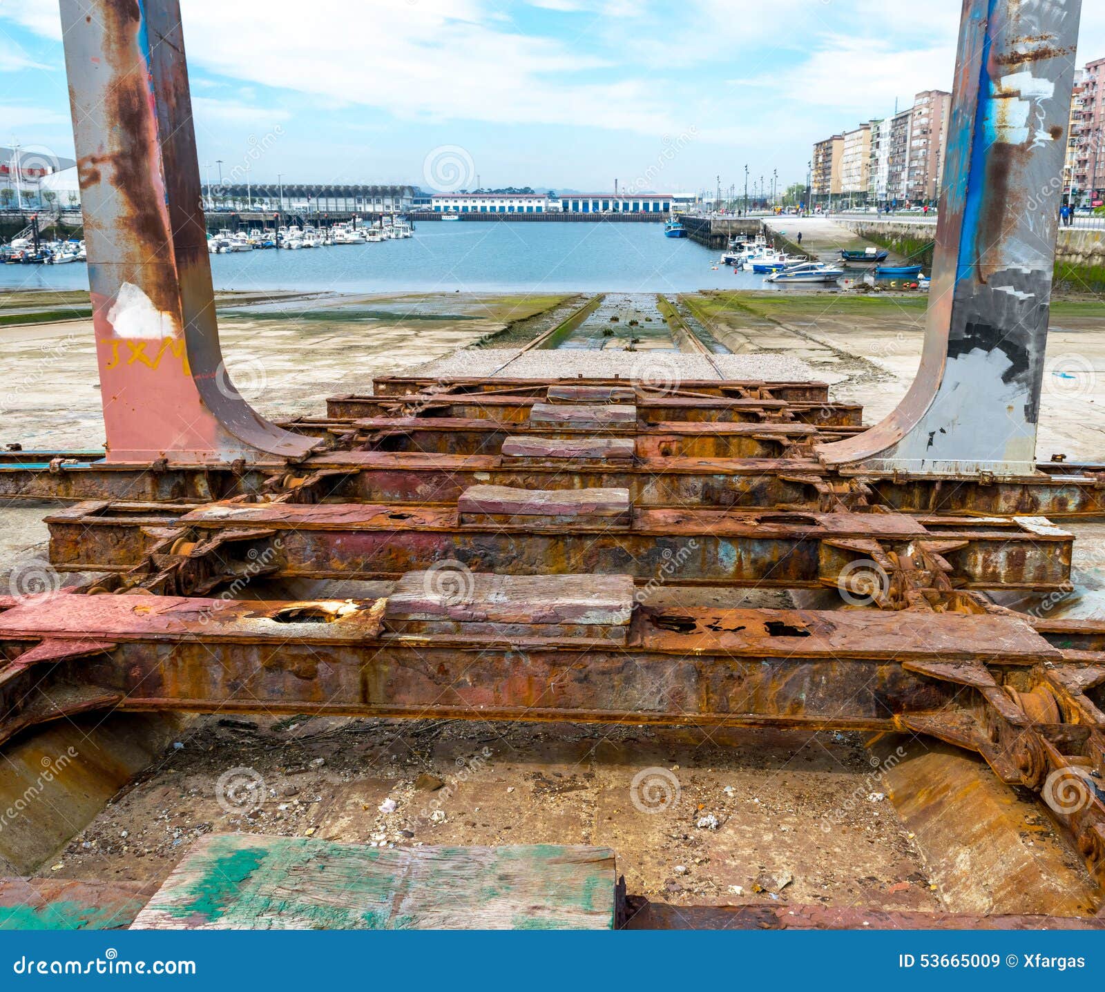Old shipyard ramp disused stock image. Image of dock - 53665009