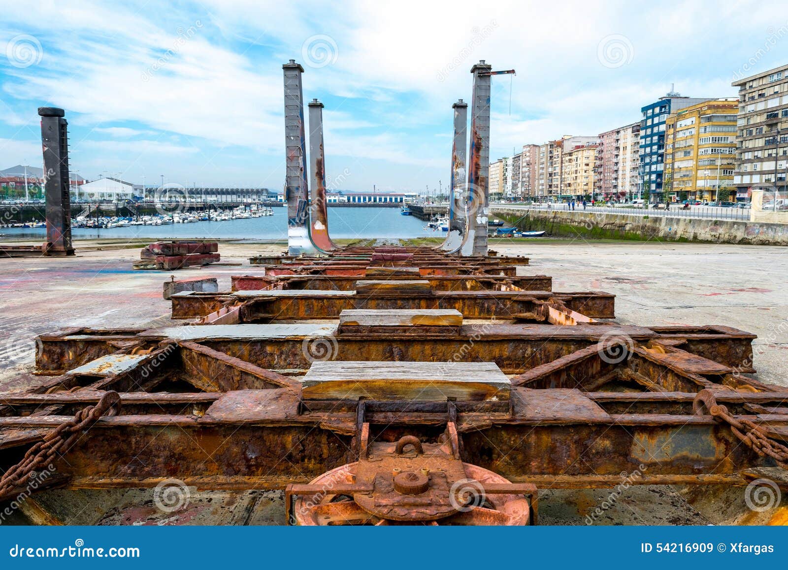 Old shipyard ramp disused stock image. Image of dirty - 54216909