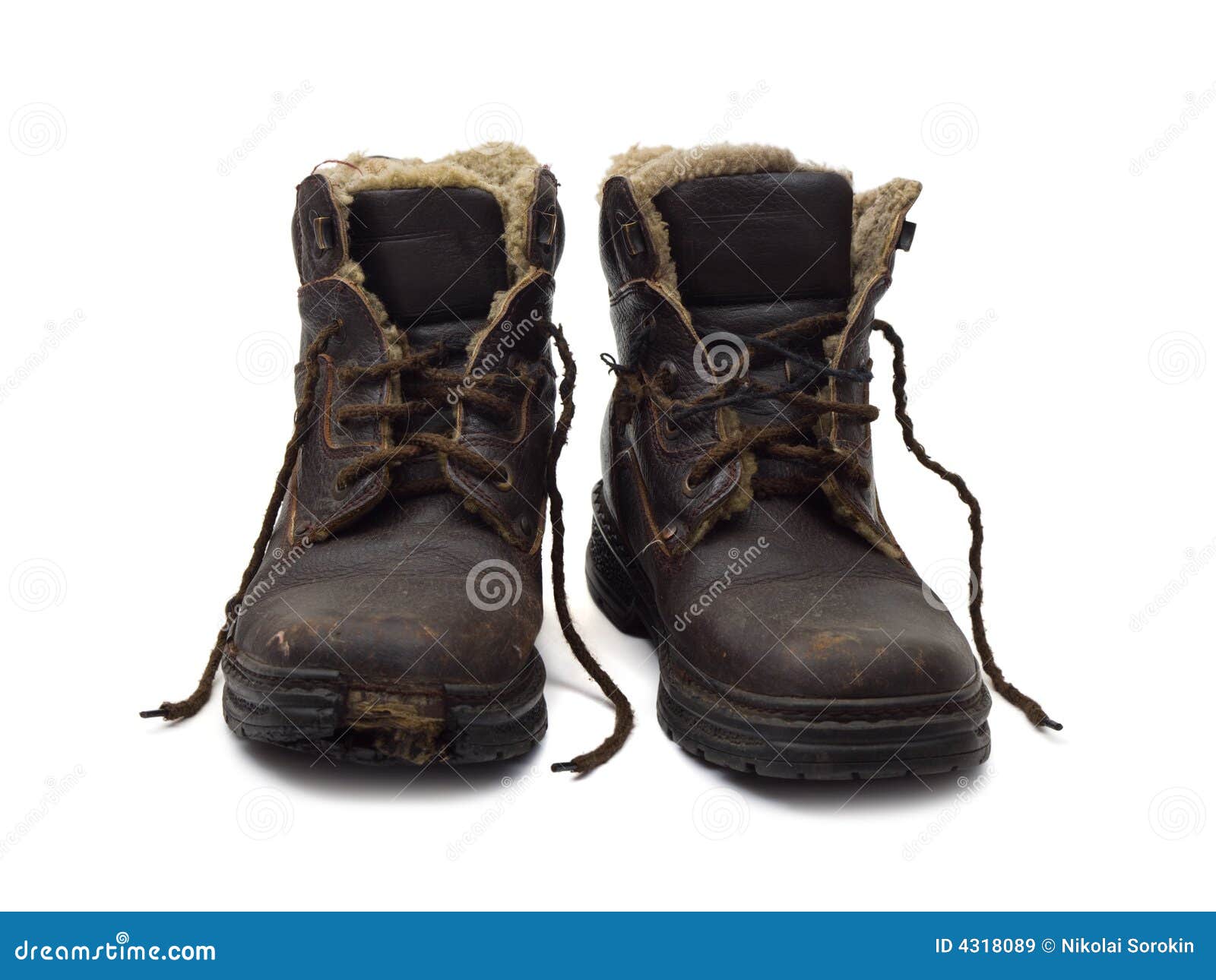 Old shoes stock image. Image of dust, hiking, clothing - 4318089