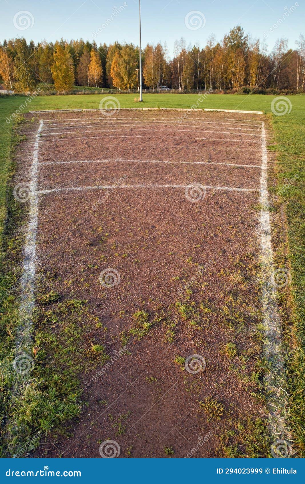 Old Shot Put Pit Lines on an Athletics Track Outdoors Stock Image ...