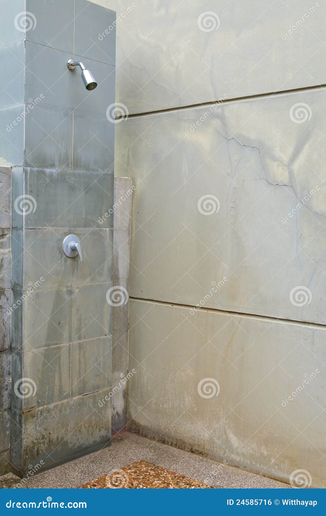 Old shower stock photo. Image of corner, rest, apartment - 24585716