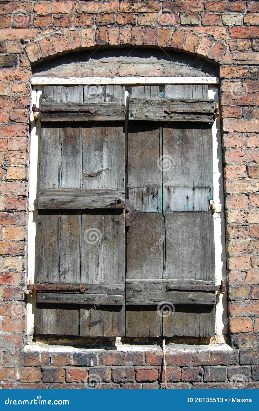 Old shuttered window stock image. Image of background - 28136513