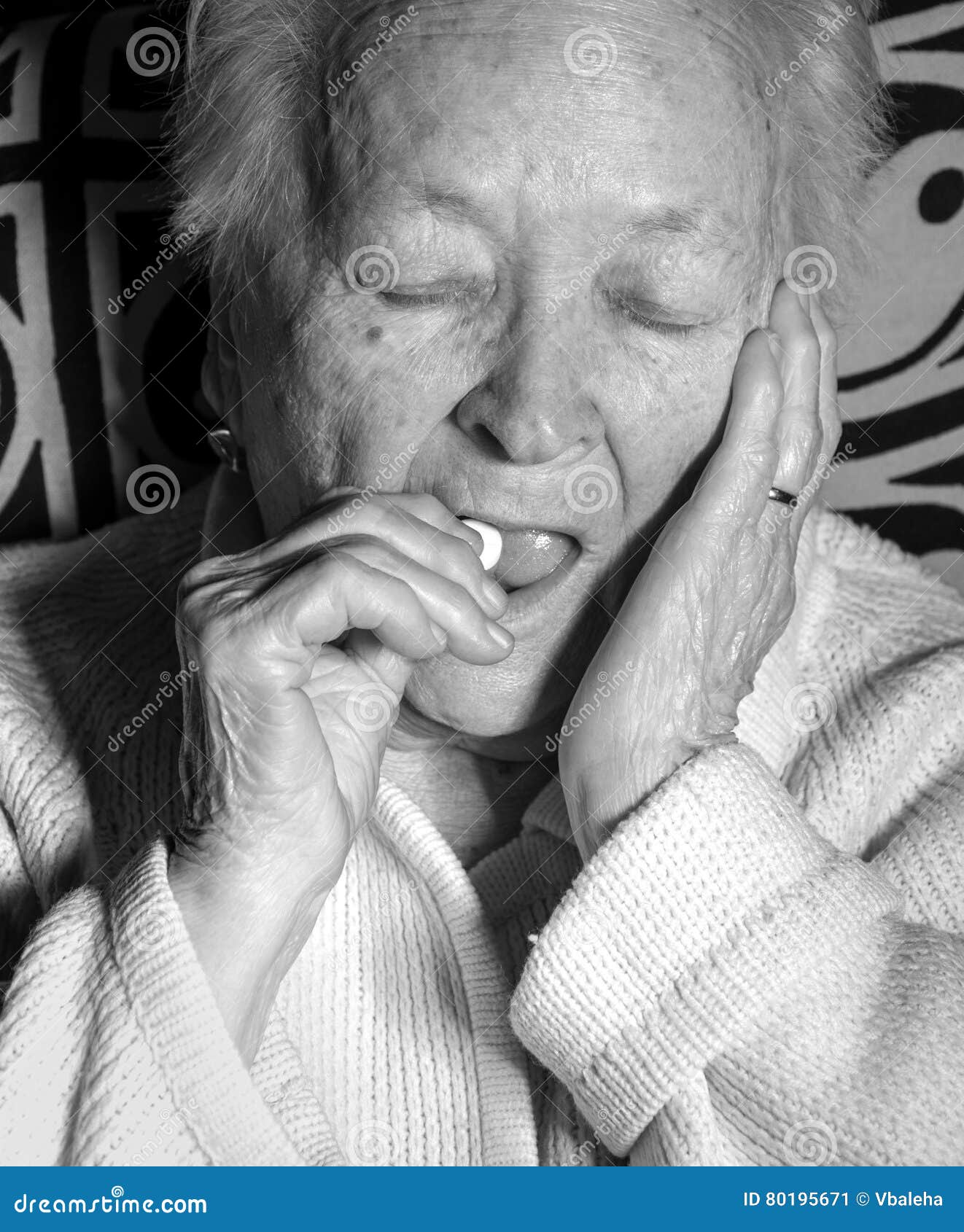 Old sick woman stock image. Image of medical, heartattack - 80195671