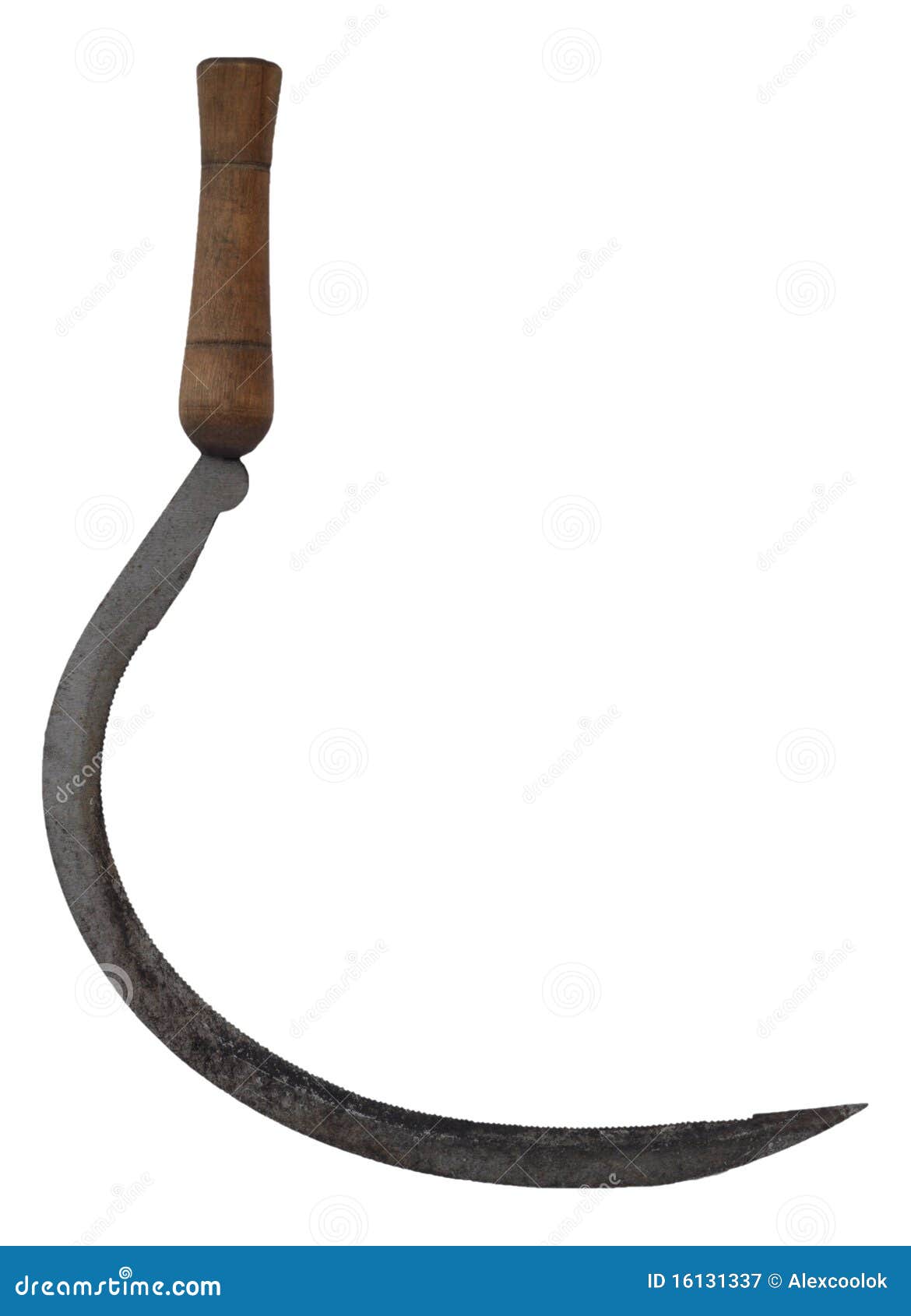 Old sickle stock image. Image of metalwork, instrument - 16131337