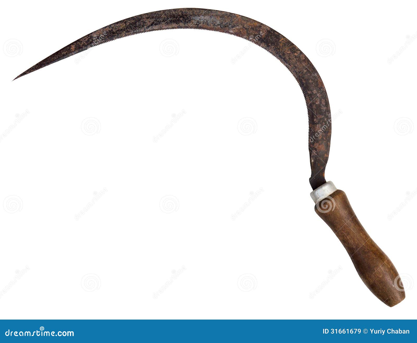 Old sickle stock image. Image of jagged, gardening, harvesting - 31661679