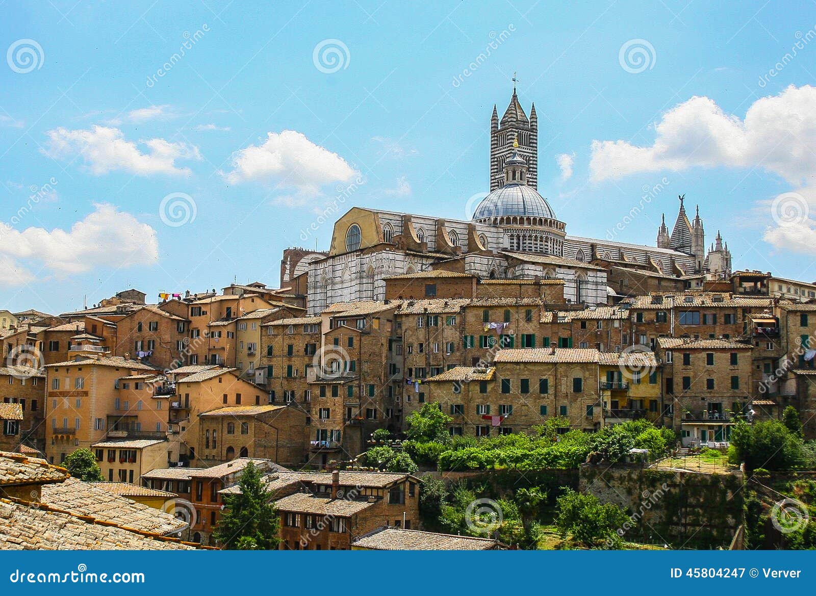 Old Sienna stock image. Image of village, beautiful, sienna - 45804247
