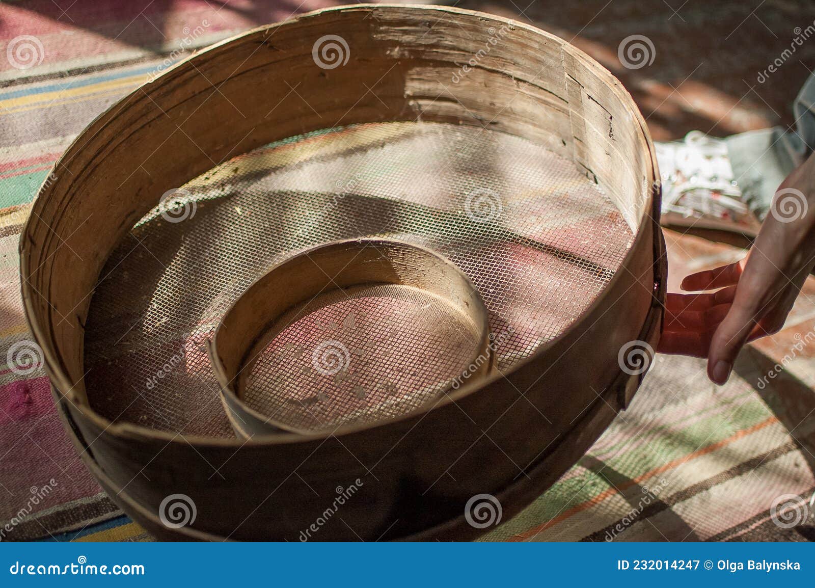 Old Sieves, Tool for Bakery from the Past for Flour Sifting Stock Image ...