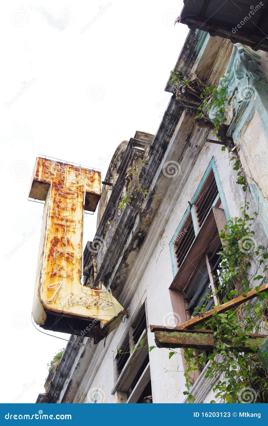 Old sign of a ruined house stock image. Image of spooky - 16203123