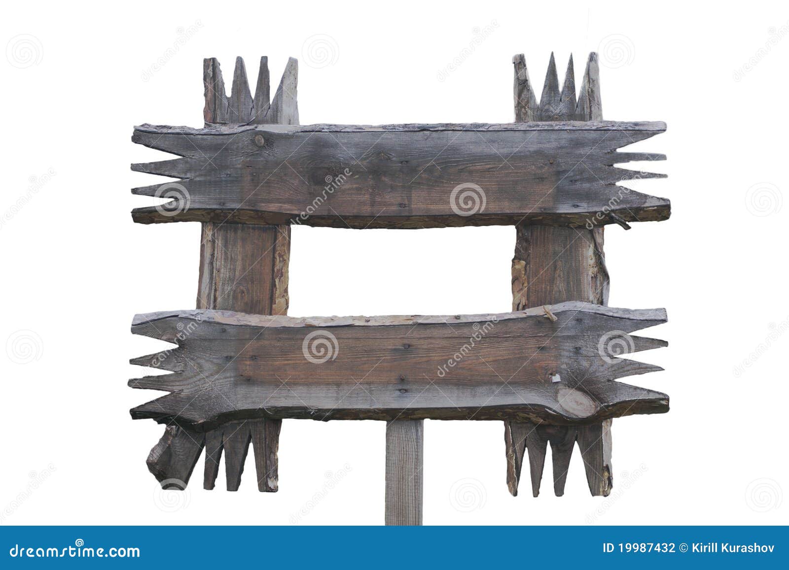 Old Signpost with a Wooden Frame Stock Photo - Image of sign, empty ...