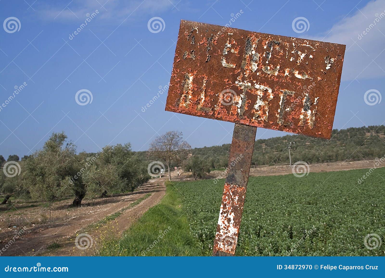 Old Signs of Level Crossing without Barriers Stock Photo - Image of ...