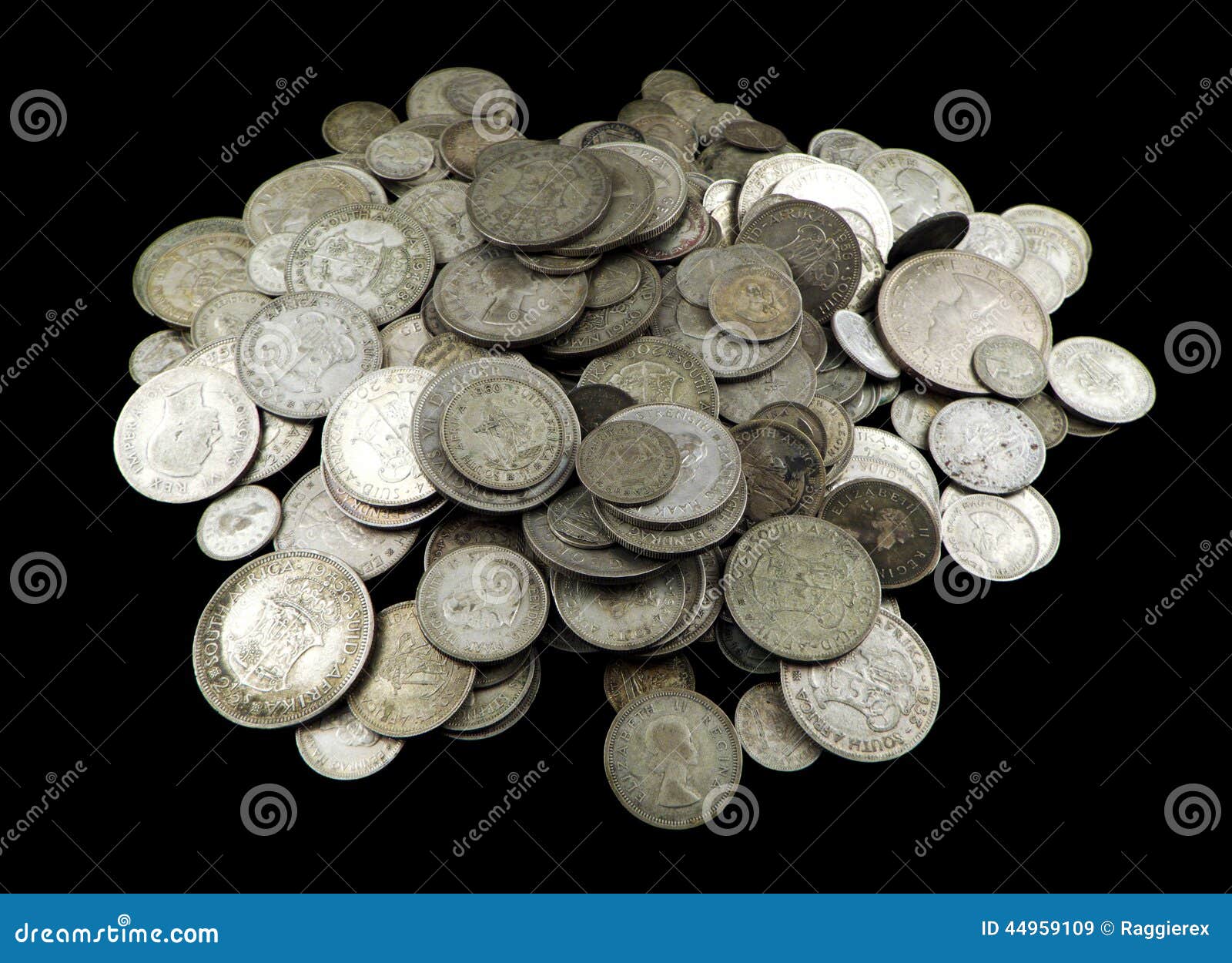 Old silver coins stock image. Image of 1900, background - 44959109