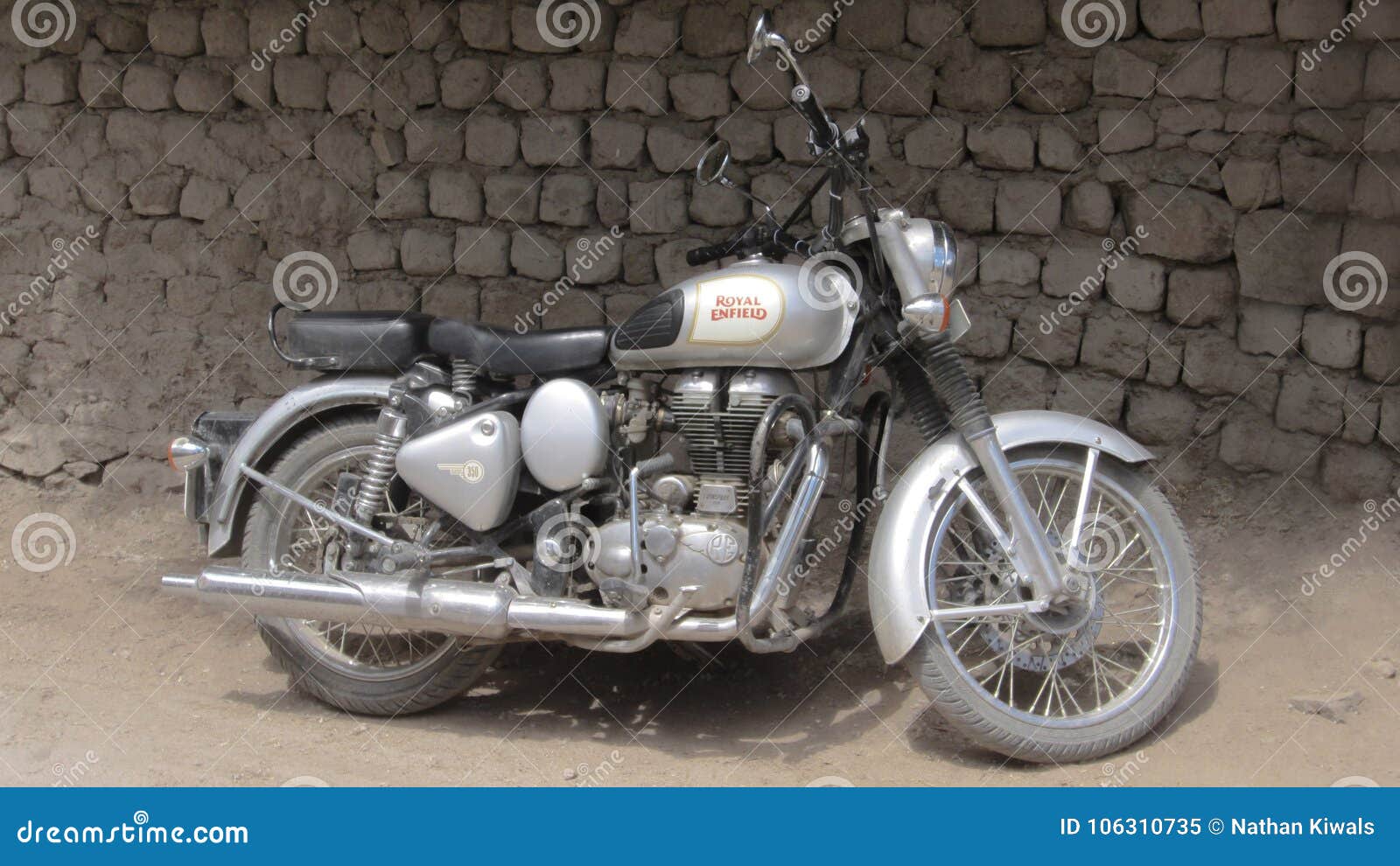 Old Silver Indian Motorcycle in Front of a Wall Editorial Image - Image ...