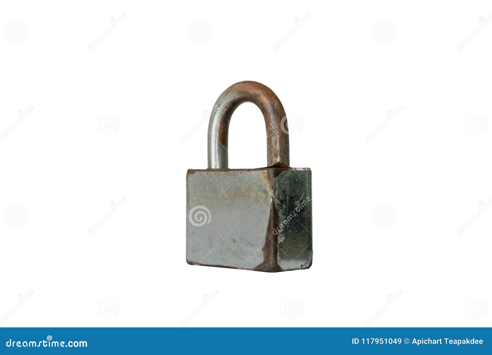Old silver lock stock image. Image of door, rust, background - 117951049