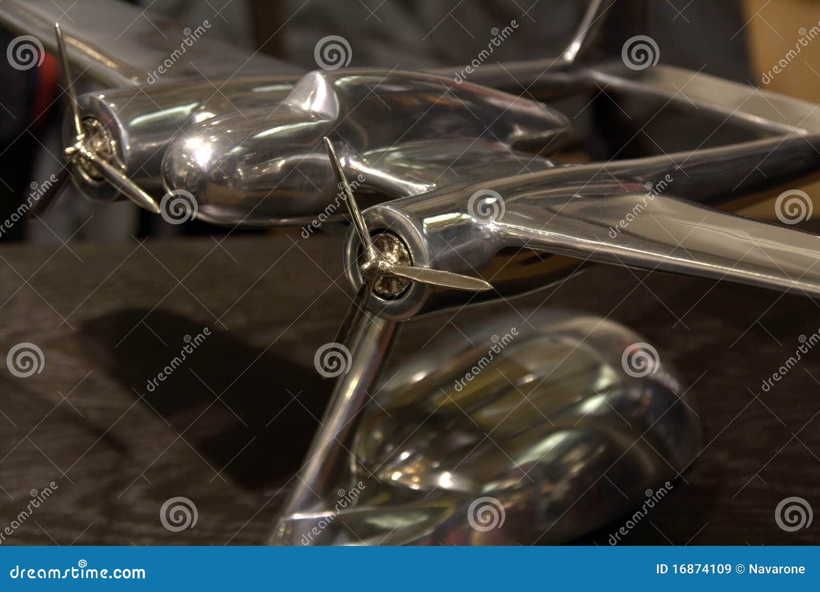 Old silver plane stock image. Image of transportation - 16874109