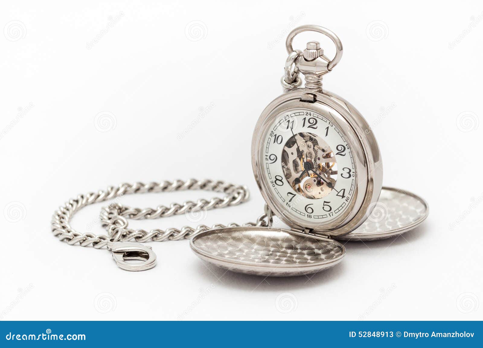 Old silver pocket watch stock image. Image of accuracy - 52848913
