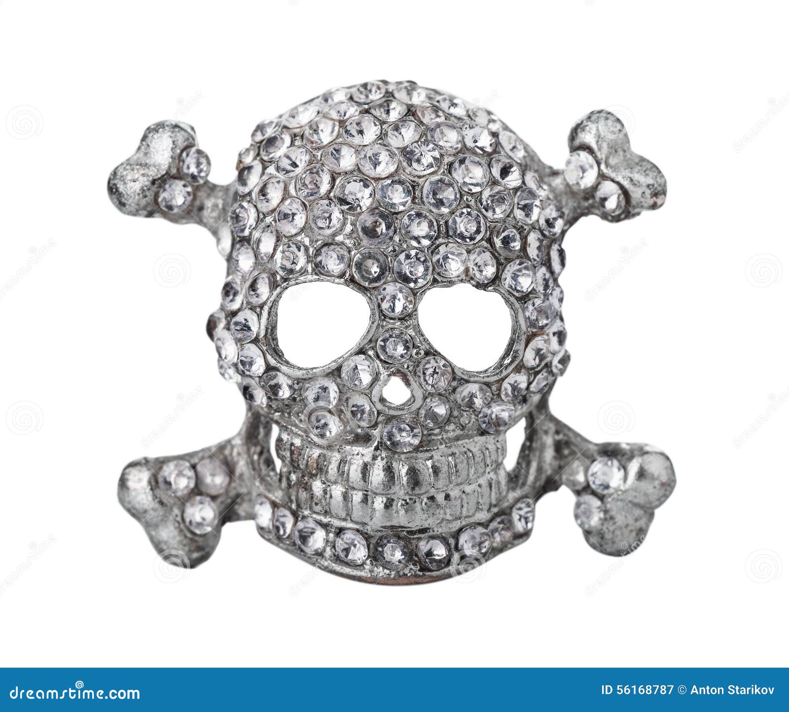 Silver Skull Stock Photo | CartoonDealer.com #98646738