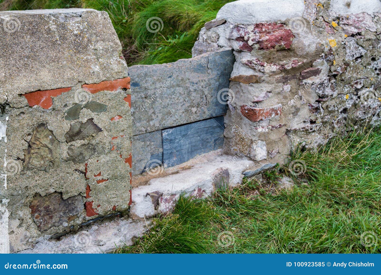 Stile in stone wall stock image. Image of simple, stile - 100923585