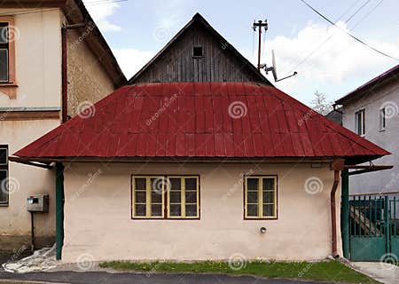 Old single story house stock photo. Image of metal, window - 25003318