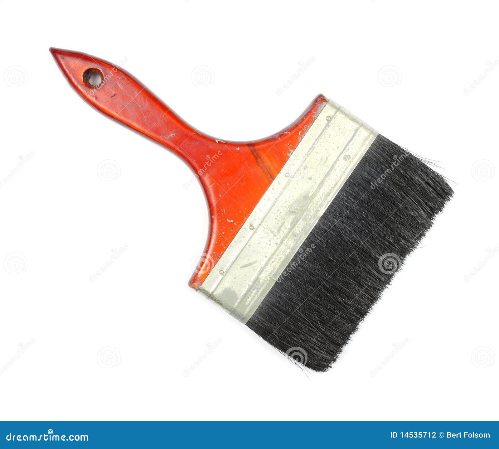 Old six inch paint brush stock photo. Image of band, white - 14535712