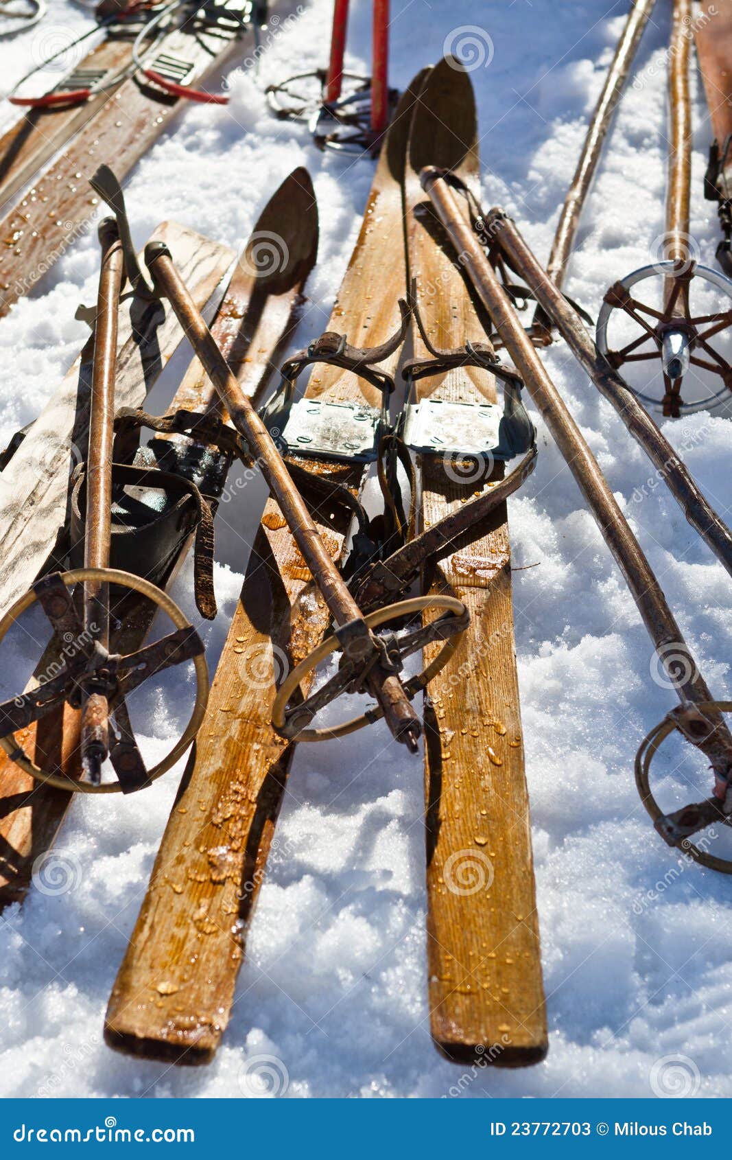 Old ski stock image. Image of sport, equipment, wear - 23772703