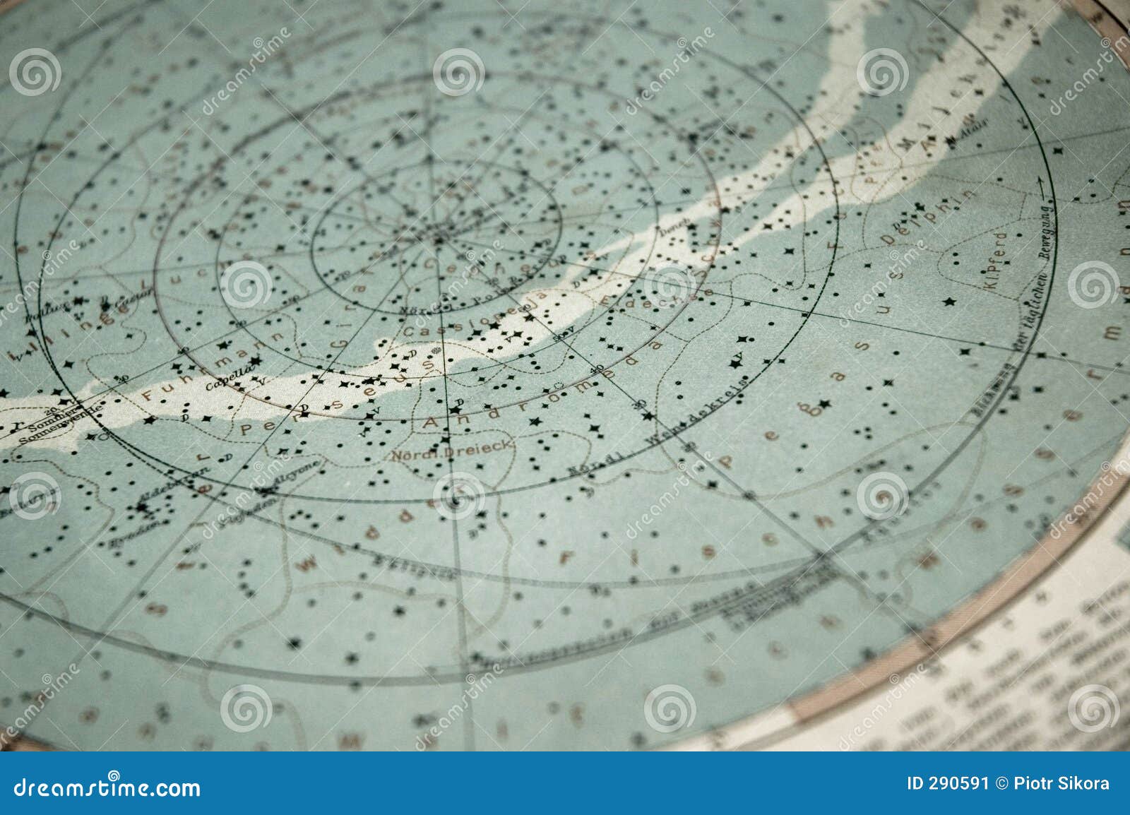 Old Sky Map (from 1891 Year) Stock Image - Image of earth, travel: 290591
