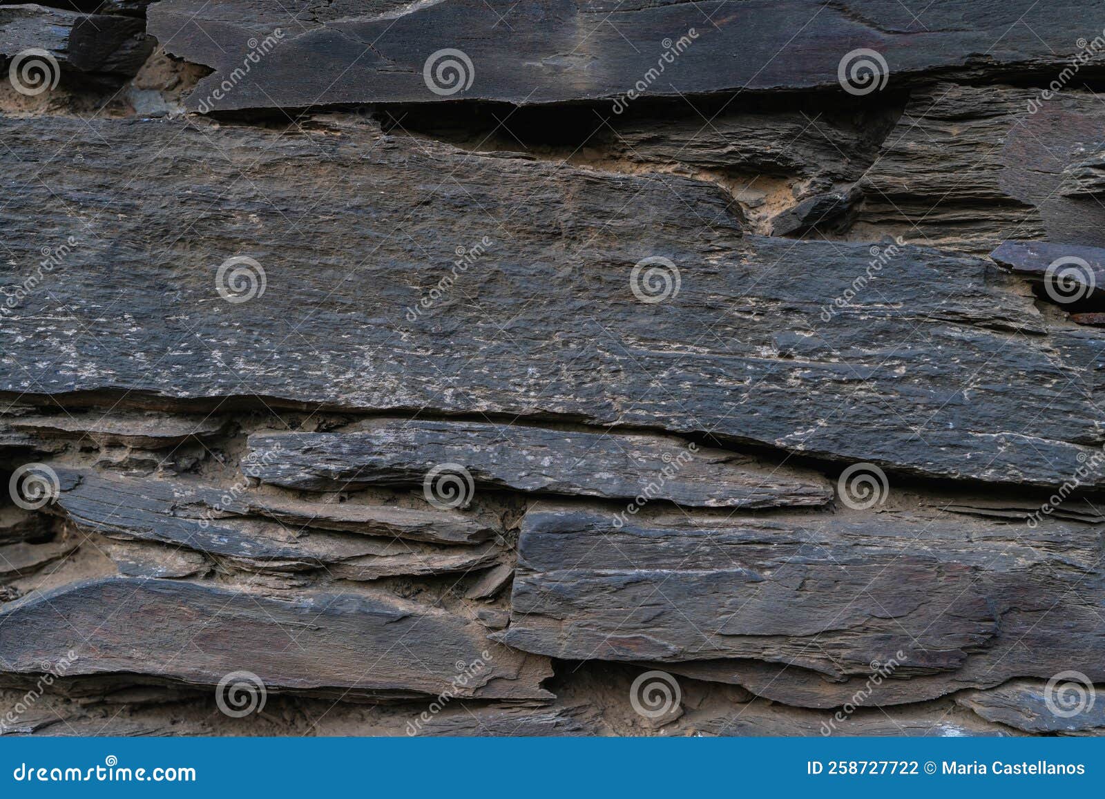 Slate Stone Wall Texture. Stone Background Stock Photo - Image of empty ...