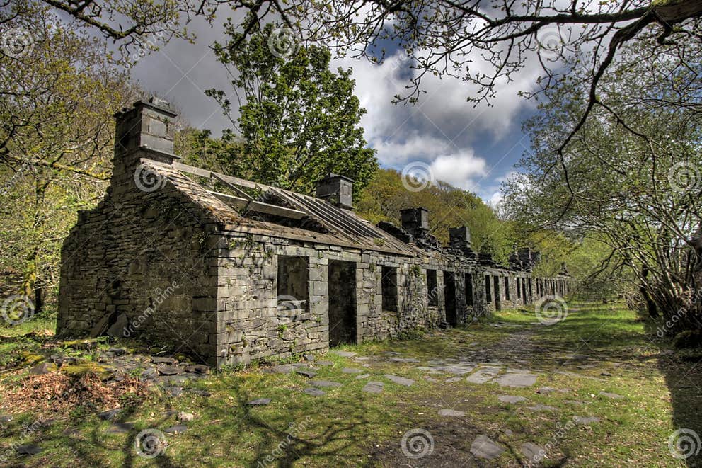 Old Slate workings stock photo. Image of great, padarn - 9451270